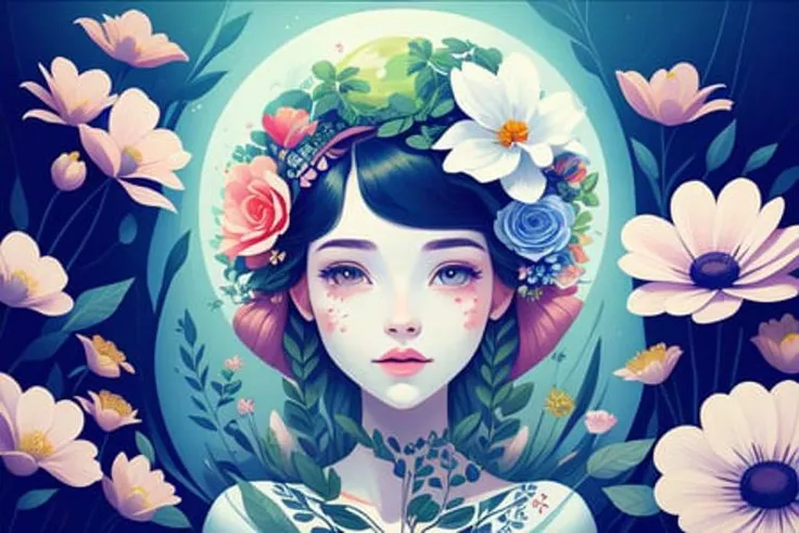 Yume Cute、an anime girl、Head and body are low、Deformed、cartoon、Zito ...