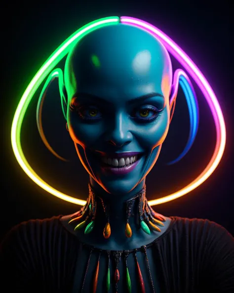impossibly beautiful portrait of alien shapeshifter entity, insane ...