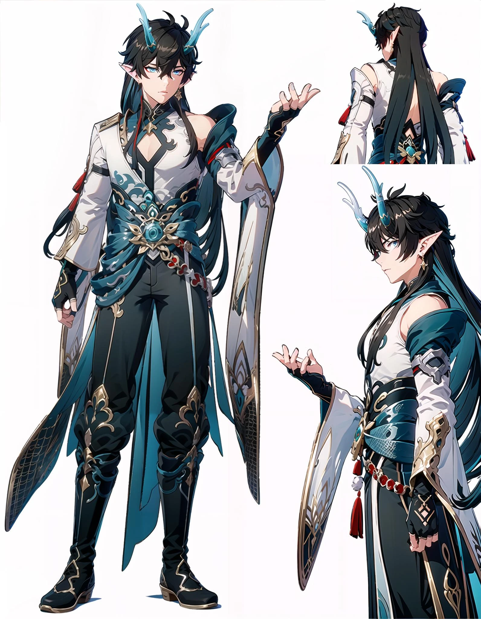 A close up of a person in a costume with a sword - SeaArt AI