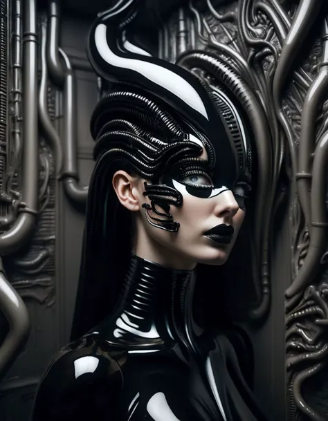 giger alien texture wallpaper - SeaArt Al - Free Al Art Generator