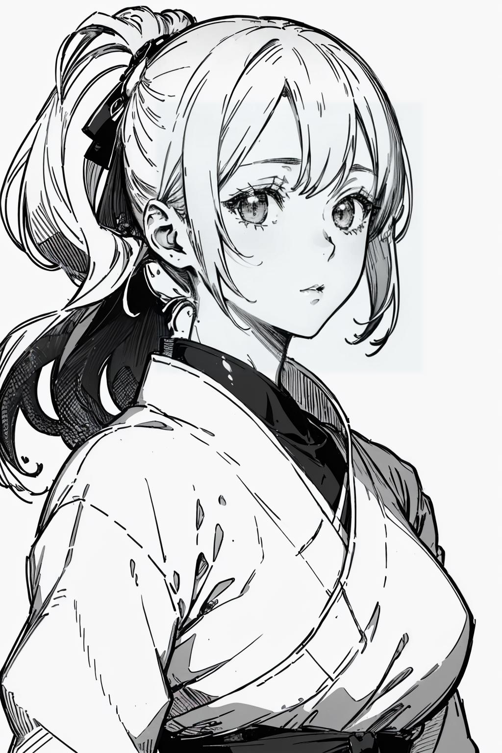 1girl, shinobi, upper body, ma - SeaArt AI