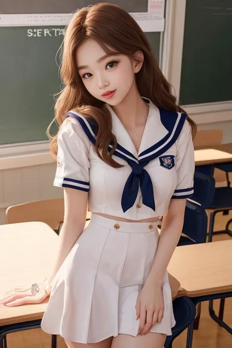 white serafuku,sailor dress, white theme,, sailor suit - SeaArt AI