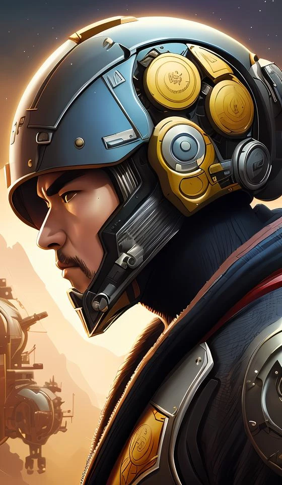 hanzo from overwatch, cyber suit, character portrait, portrait, close ...