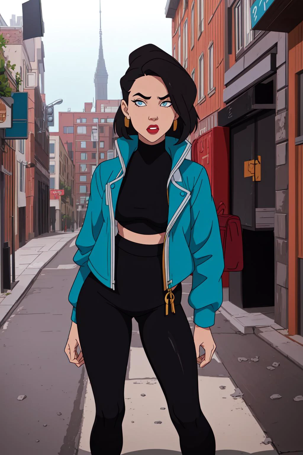 "Urban Chic": A fashion photoshoot with an edgy urban vibe and bold ...