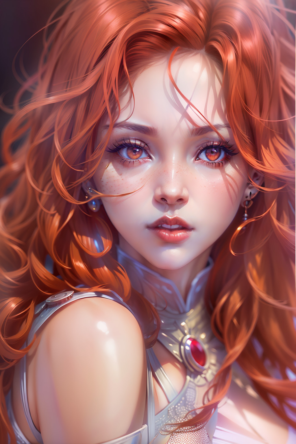The Red Princess created with SeaArt AI