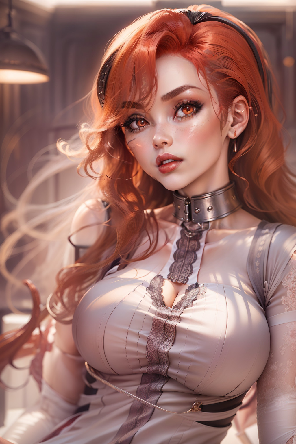 The Red Princess created with SeaArt AI