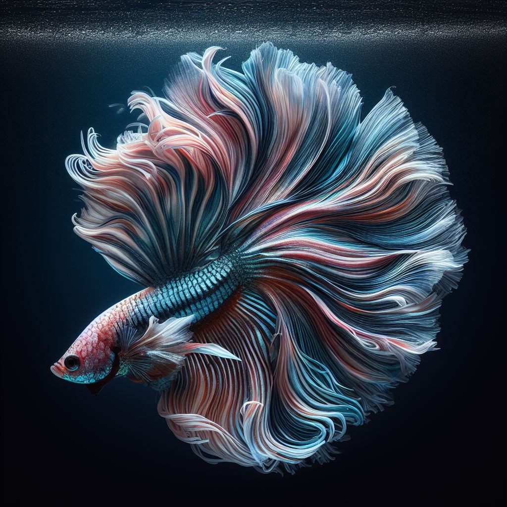 Siamese fighting fish created with SeaArt AI