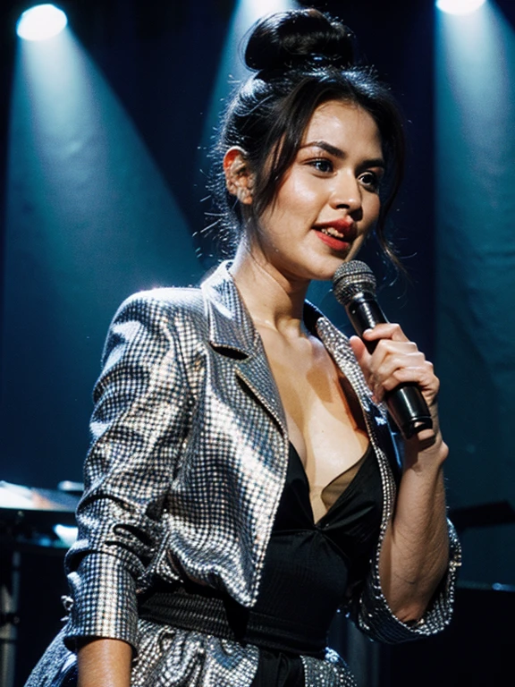 Indonesian singer RAISA created with SeaArt AI