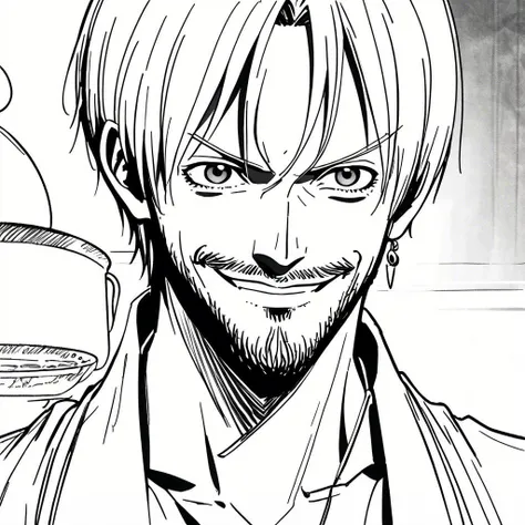 Anime line art/动漫线稿/アニメの線画 created with SeaArt AI