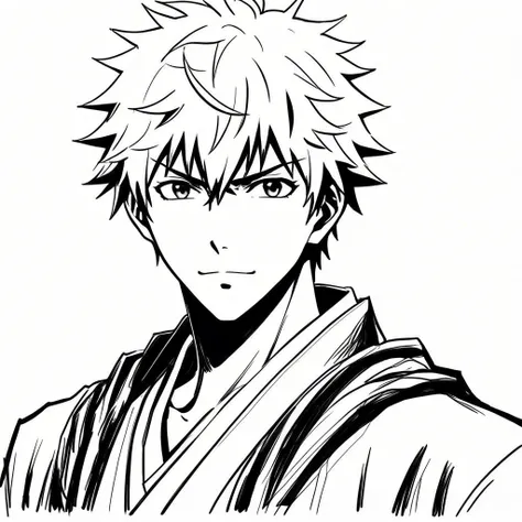 Anime line art/动漫线稿/アニメの線画 created with SeaArt AI