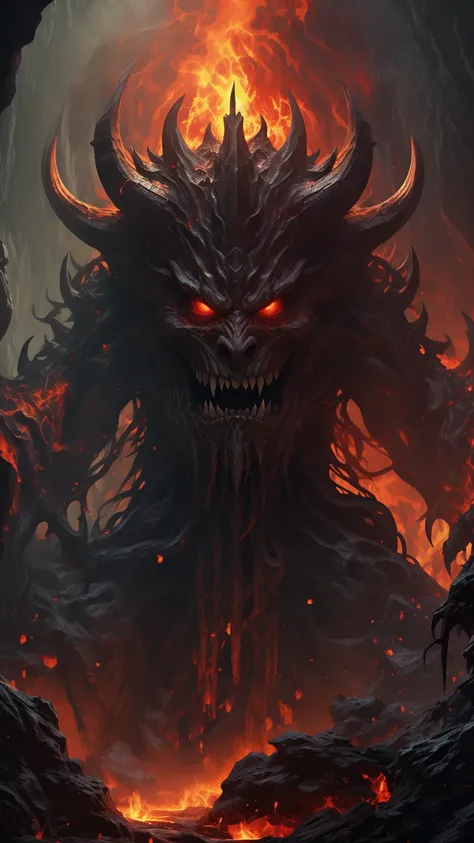 SeaArt AIで作成されたLava Demon/熔岩恶魔/溶岩デーモン