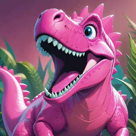 SeaArt AIで作成されたPink Dinosaur(DailyChallenge)