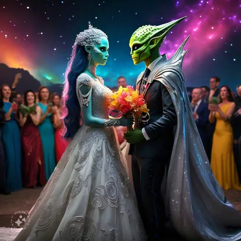 Alien Wedding - 使用SeaArt AI 創作